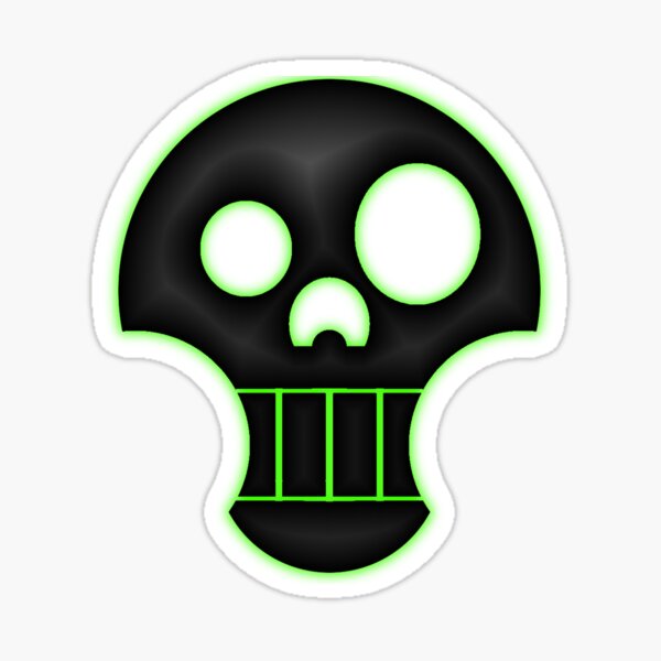 "Giving The Green Grin" Sticker by Parasaurolophus | Redbubble