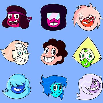 "Steven Universe Fan Art Headshots Stickers" Sticker for Sale by ...