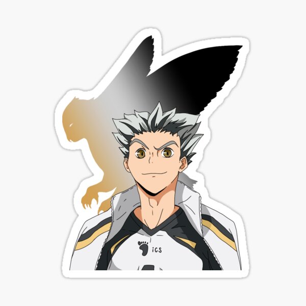"bokuto headshot" Sticker by tapatioislife | Redbubble
