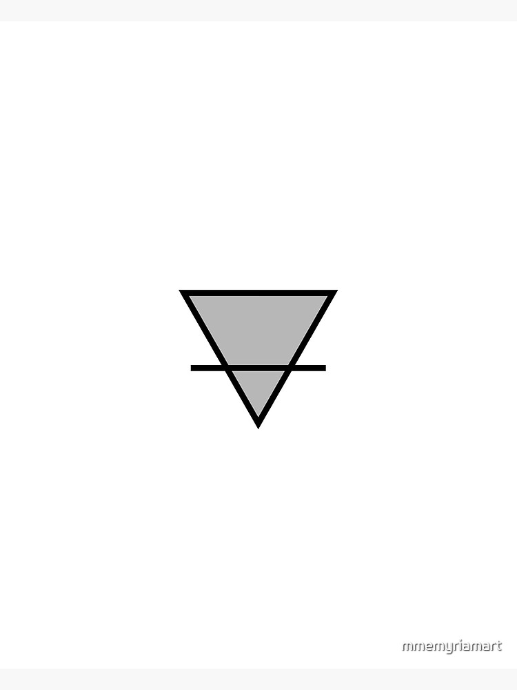 "Earth symbol inside gray astology sign black triangle out Alchemy ...