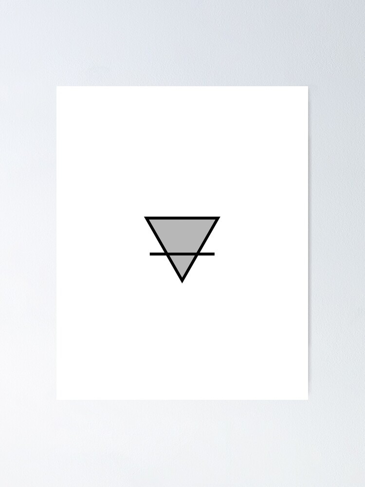 "Earth symbol inside gray astology sign black triangle out Alchemy ...