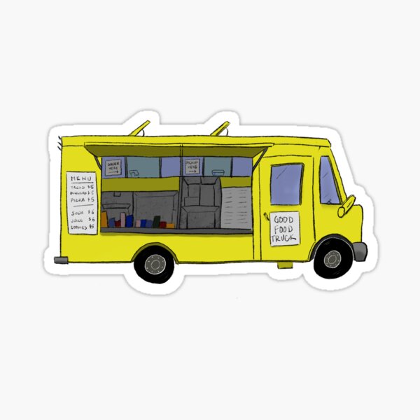 "Delicious Food Truck" Sticker for Sale by jennrazon | Redbubble