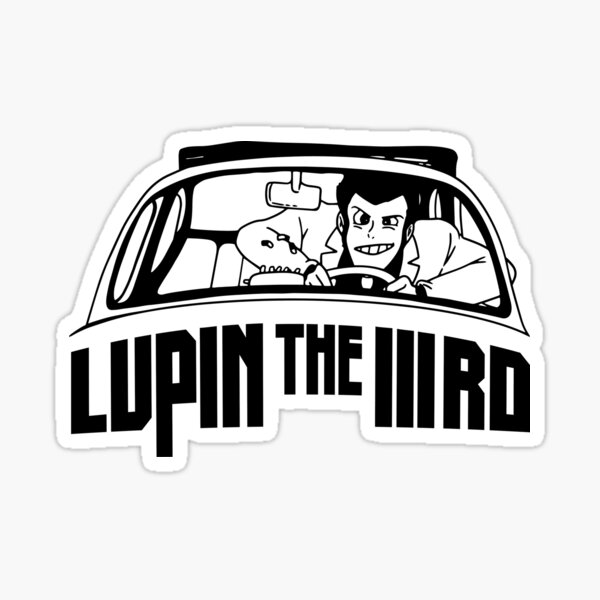 "Lupin The Third On The Run" Sticker for Sale by DOPPLEPLUG | Redbubble