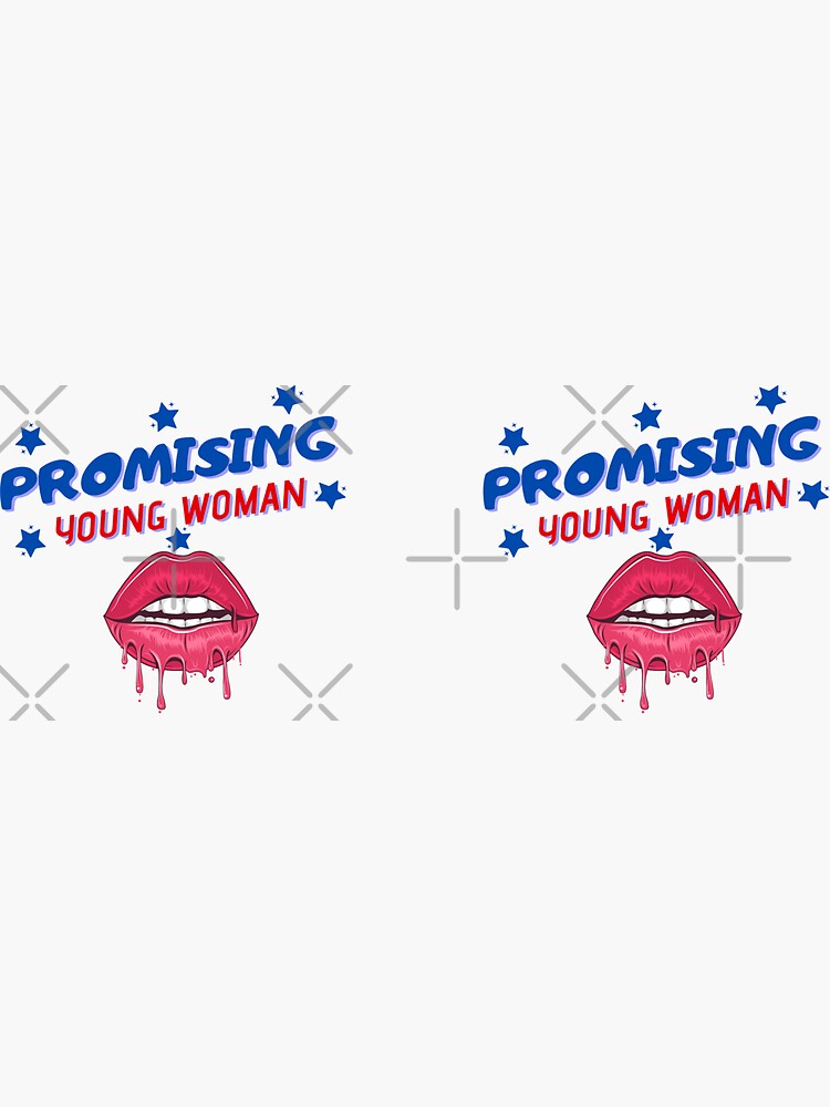 "Promising Young Woman" Sticker by CreacionsMeraki | Redbubble