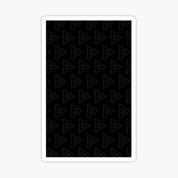 "Pattern - Black, Triangle " Sticker for Sale by LibexClothing | Redbubble