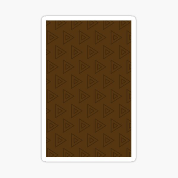 "Pattern - Brown, Triangle " Sticker for Sale by LibexClothing | Redbubble