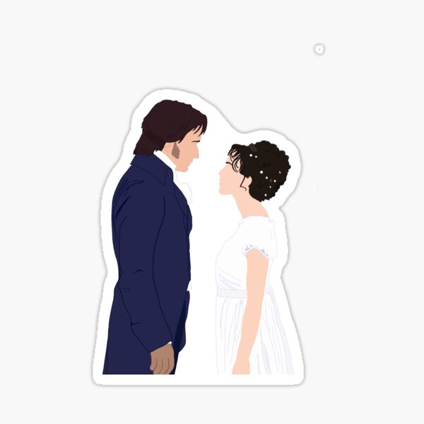 "Lizzy and Darcy" Sticker for Sale by hayleynuge | Redbubble