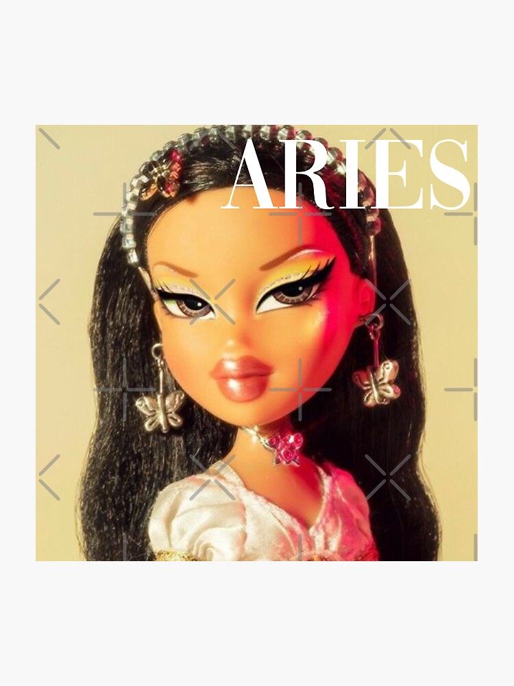 "Bratz Aries" Sticker for Sale by Megan-Kendall | Redbubble