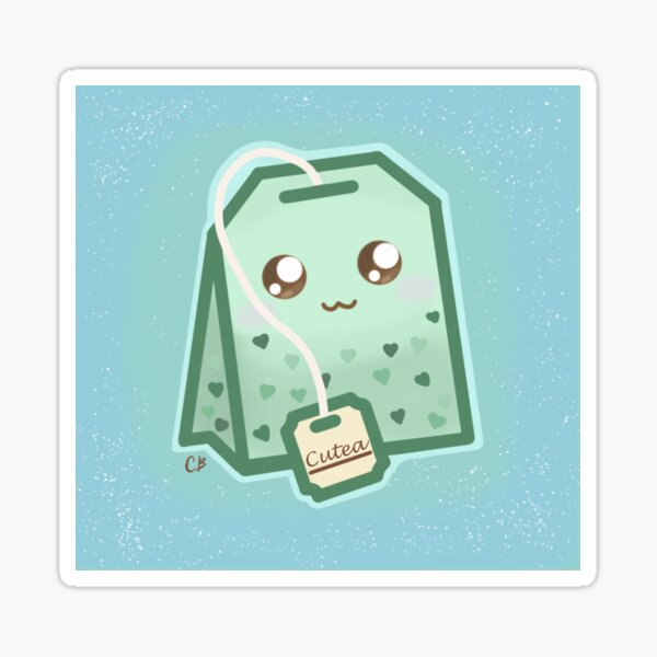"Cutea - Kawaii Teabag" Sticker for Sale by BaileyStudio | Redbubble