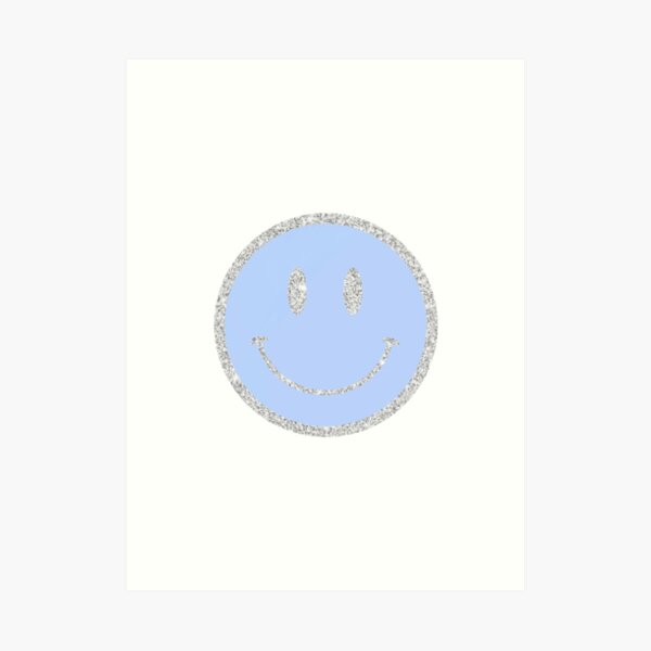 "glitter smiley face" Art Print for Sale by lizziesumner | Redbubble