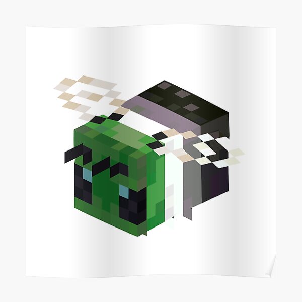 Lgbtq Minecraft Bee Posters | Redbubble