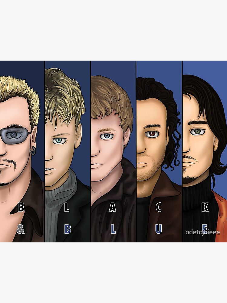 "Black and Blue (Half-Face Portraits)" Photographic Print for Sale by ...