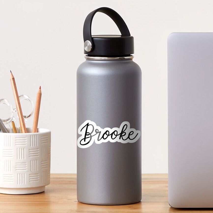 "Calligraphy Brooke Name Sticker" Sticker for Sale by natalieeastes ...