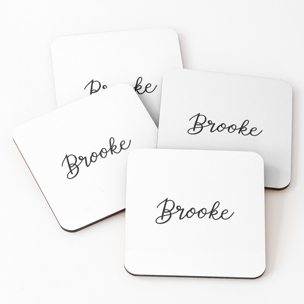 "Calligraphy Brooke Name Sticker" Sticker for Sale by natalieeastes ...