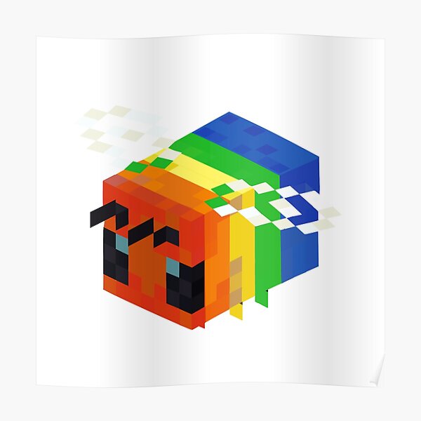 Lgbtq Minecraft Bee Posters | Redbubble
