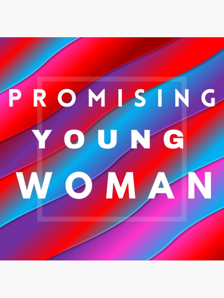 "Promising Young Woman " Sticker for Sale by BarreraErica | Redbubble