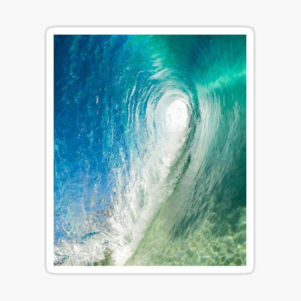 "Water wave" Sticker for Sale by Rajniart | Redbubble