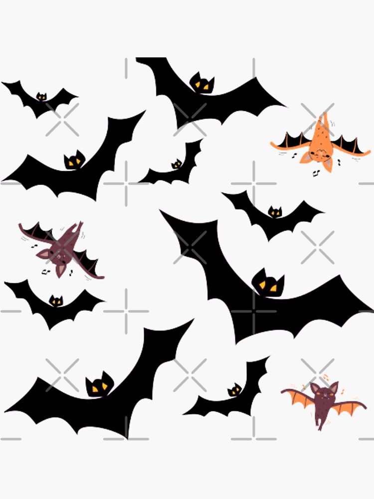 "GANG OF BAT" Sticker for Sale by mubarak36 | Redbubble