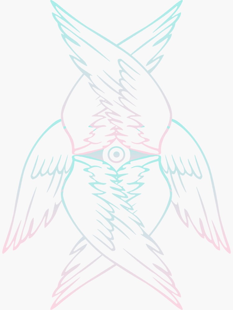 "Iridescent Biblical Angel - Seraphim" Sticker for Sale by tiantanman ...