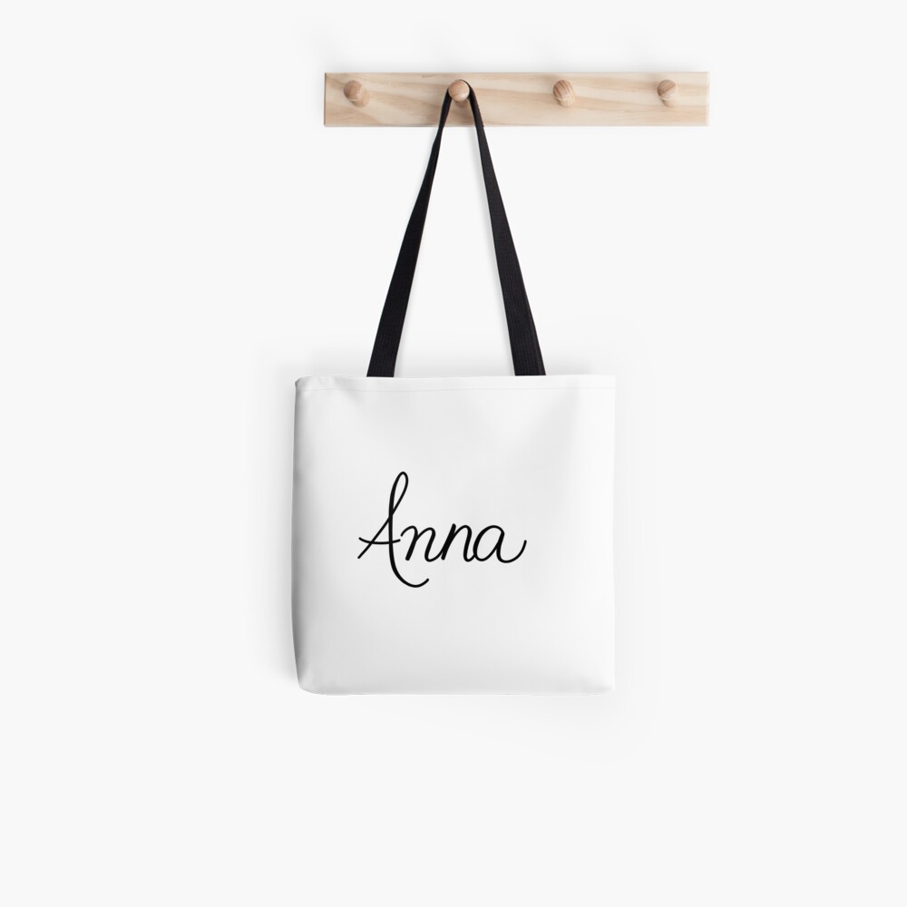 "Calligraphy Anna Name Sticker" Sticker for Sale by natalieeastes ...
