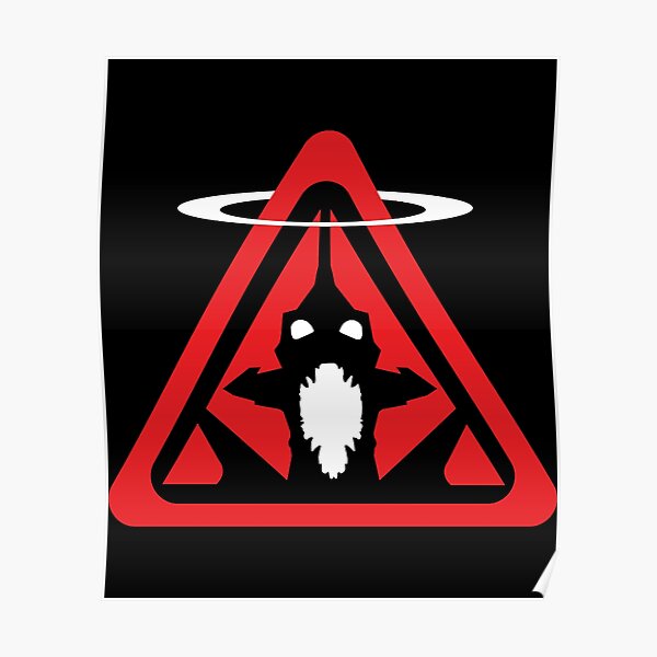 "evangelion symbol warning" Poster for Sale by Skyland66 | Redbubble