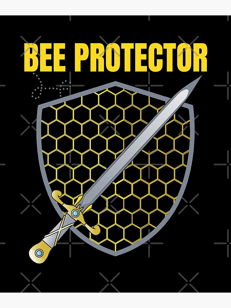"Bee Protector - shield and sword design with honeycomb structure ...