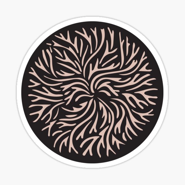 "Japandi inspired medallion decoration" Sticker for Sale by anins ...