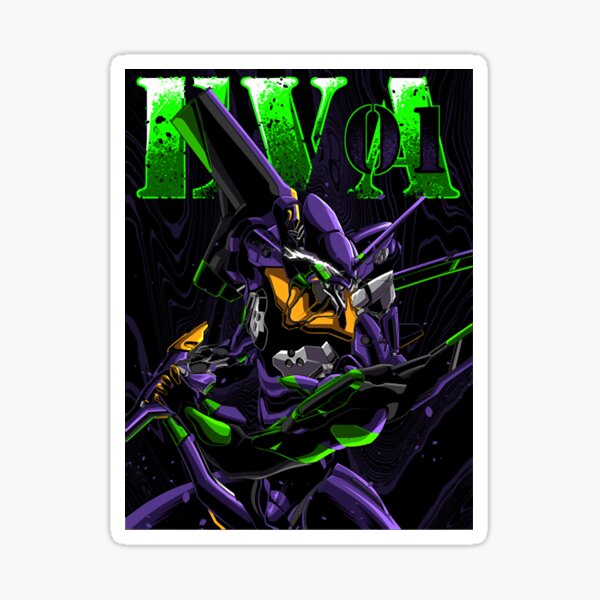 "EVA 01 " Sticker by Skyland66 | Redbubble