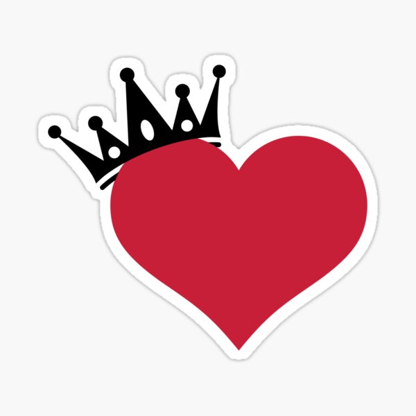 "Queen of Hearts/King of Hearts Valentine’s Day " Sticker for Sale by ...