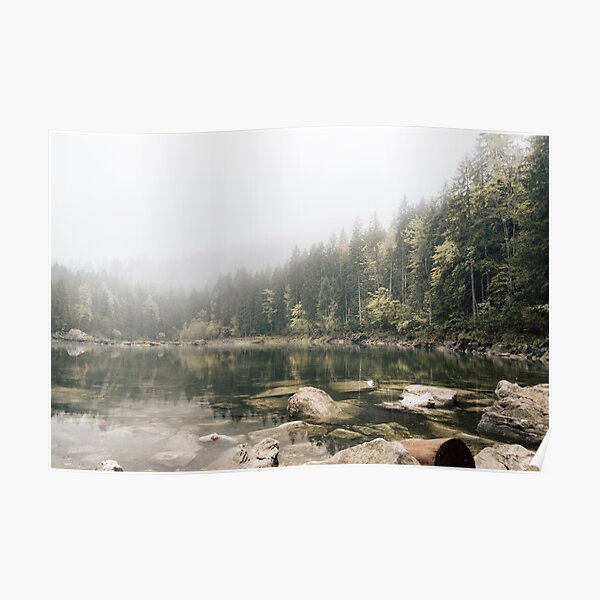 "Pale lake - landscape photography" Poster by regnumsaturni | Redbubble