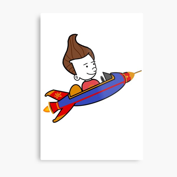 "Jimmy Neutron in Diary of a Wimpy Kid style" Metal Print by ...
