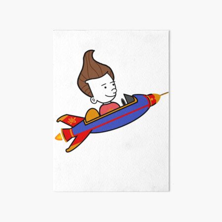 "Jimmy Neutron in Diary of a Wimpy Kid style" Art Board Print for Sale ...