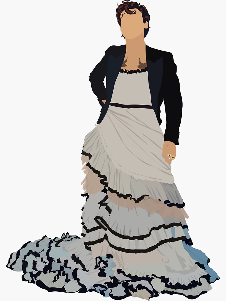 "Harry Styles Voge Covershoot Illustration" Sticker for Sale by ...