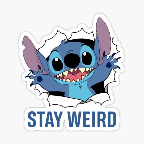 "Stay Weird Stitch Best Gift For Stitch Lovers" Sticker for Sale by ...