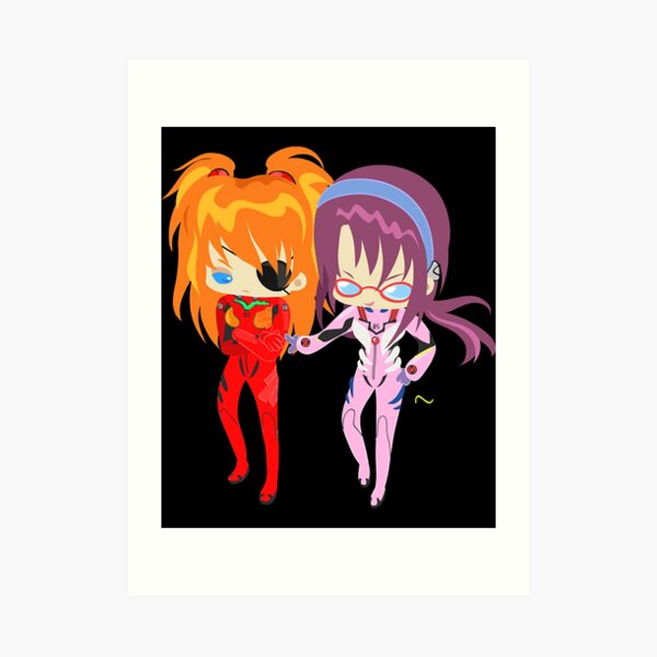 Mari Asuka Evangelion Fanart Art Print By Skyland66 Redbubble