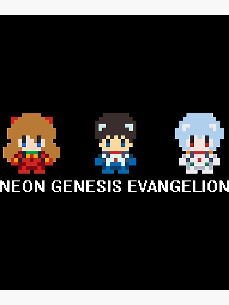 "8 bit Neon Genesis Evangelion " Poster for Sale by Skyland66 | Redbubble