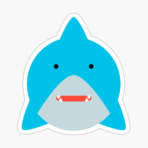 "Shark" Sticker for Sale by lostofan | Redbubble