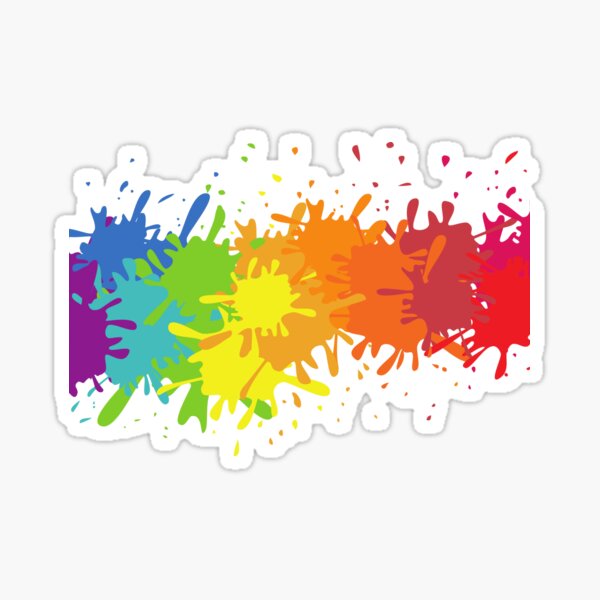 "Painting LGBT Colors" Sticker for Sale by Msmelaniedesign | Redbubble