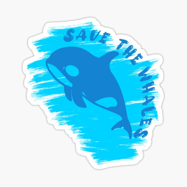 "Save The Whales" Sticker for Sale by Devizzah | Redbubble