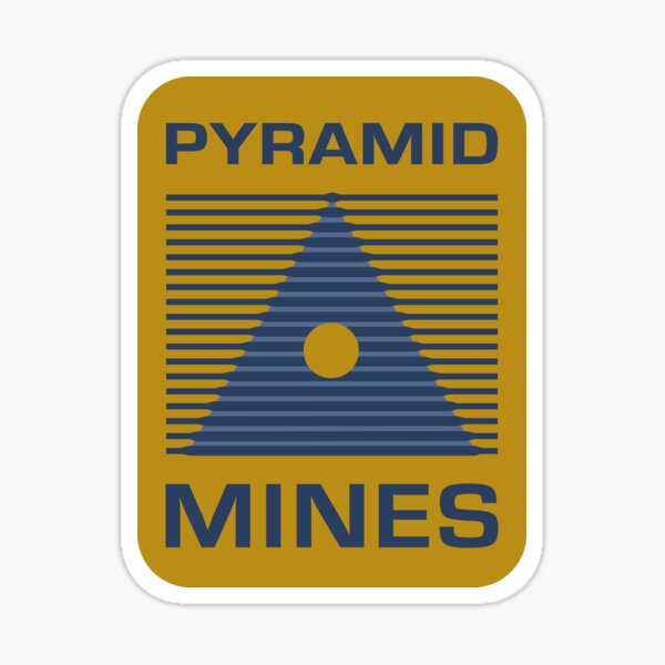 "Total Recall Pyramid Mines Mars Logo Sign" Sticker for Sale by ...