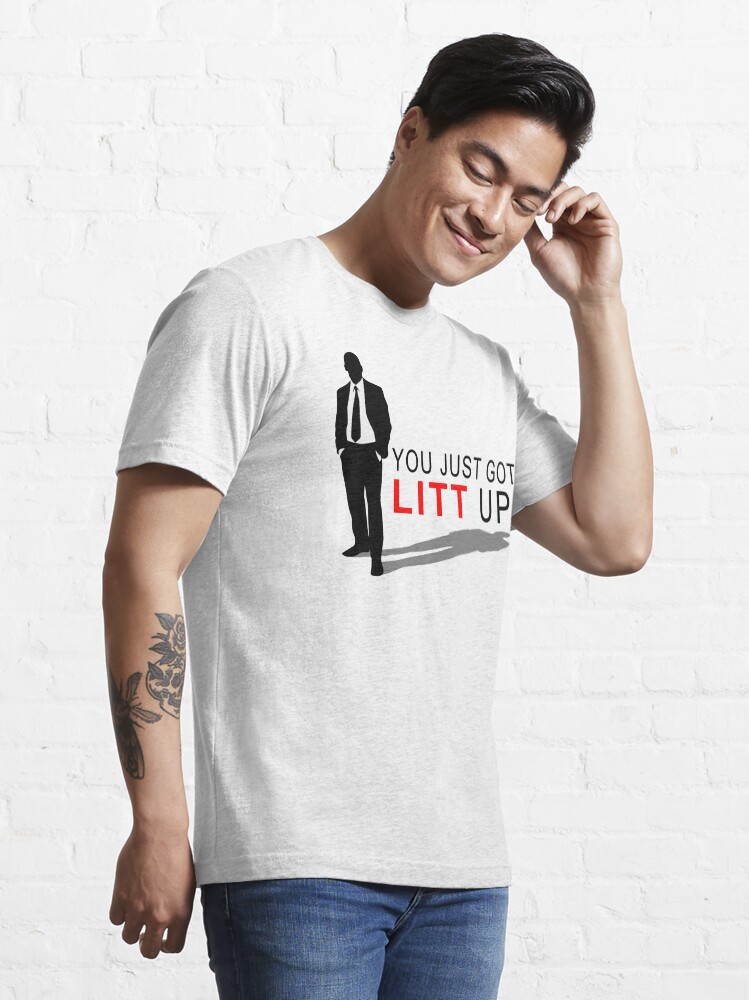 "You just got Litt up!" T-shirt for Sale by d3mentia | Redbubble | suit t-shirts - litt up t ...