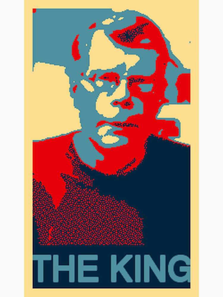 "The King: Stephen King" Sticker by jackstraw78 | Redbubble