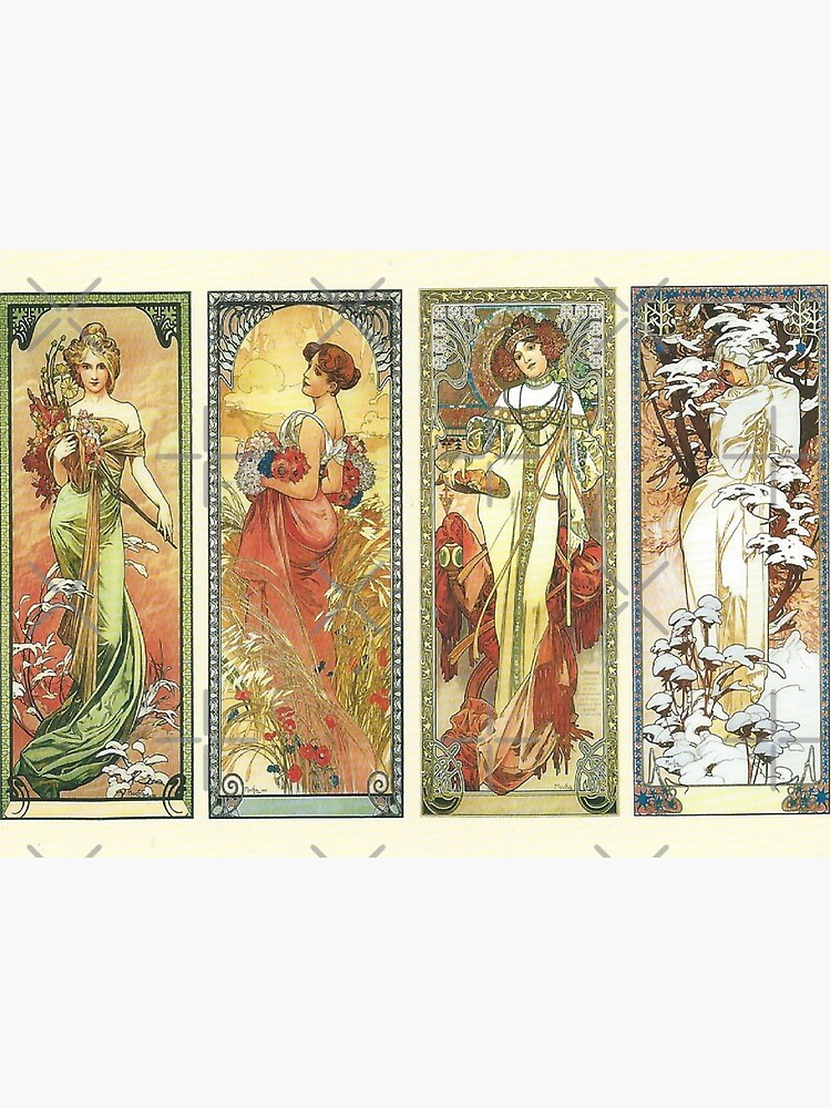 "Retro Four Seasons Ladies" Greeting Card for Sale by hashnan21 | Redbubble