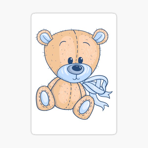 "Blue bear" Sticker for Sale by Samm2020 | Redbubble