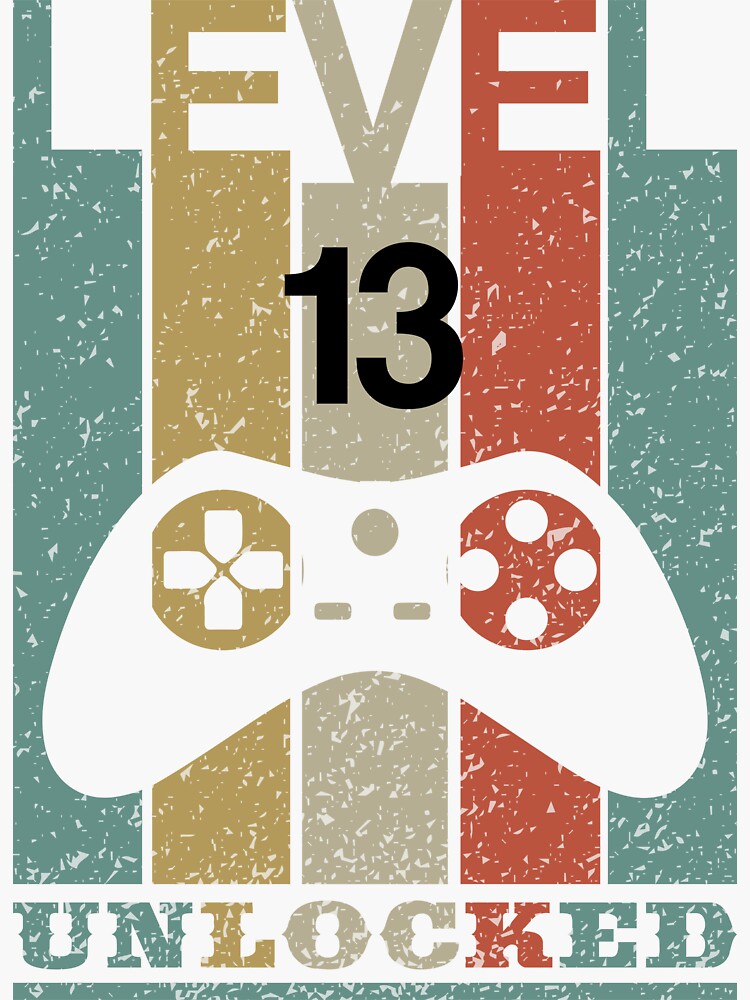 " Level 13 Unlocked, 13th Anniversary Gift, Level 13 Unlocked Console ...