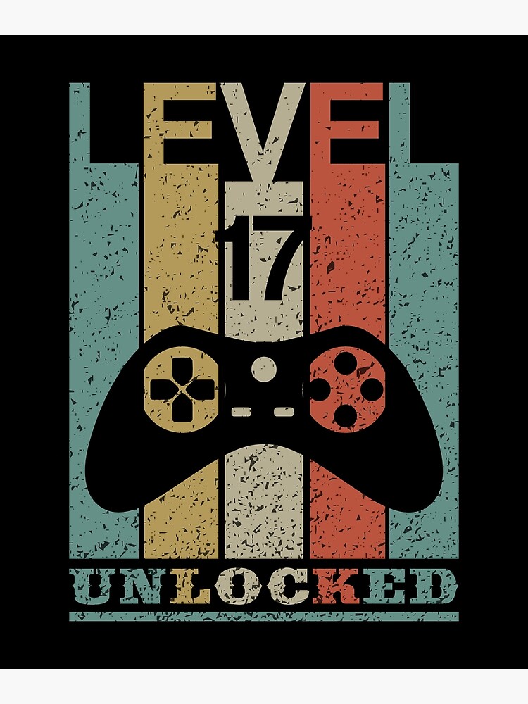 " Level 17 Unlocked, 17th Anniversary Gift, Level 17 Unlocked Console ...