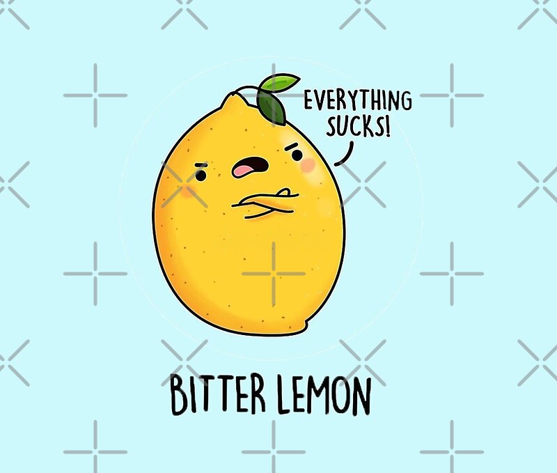 "Bitter Lemon Cartoon Pun" by 14Smith15 | Redbubble