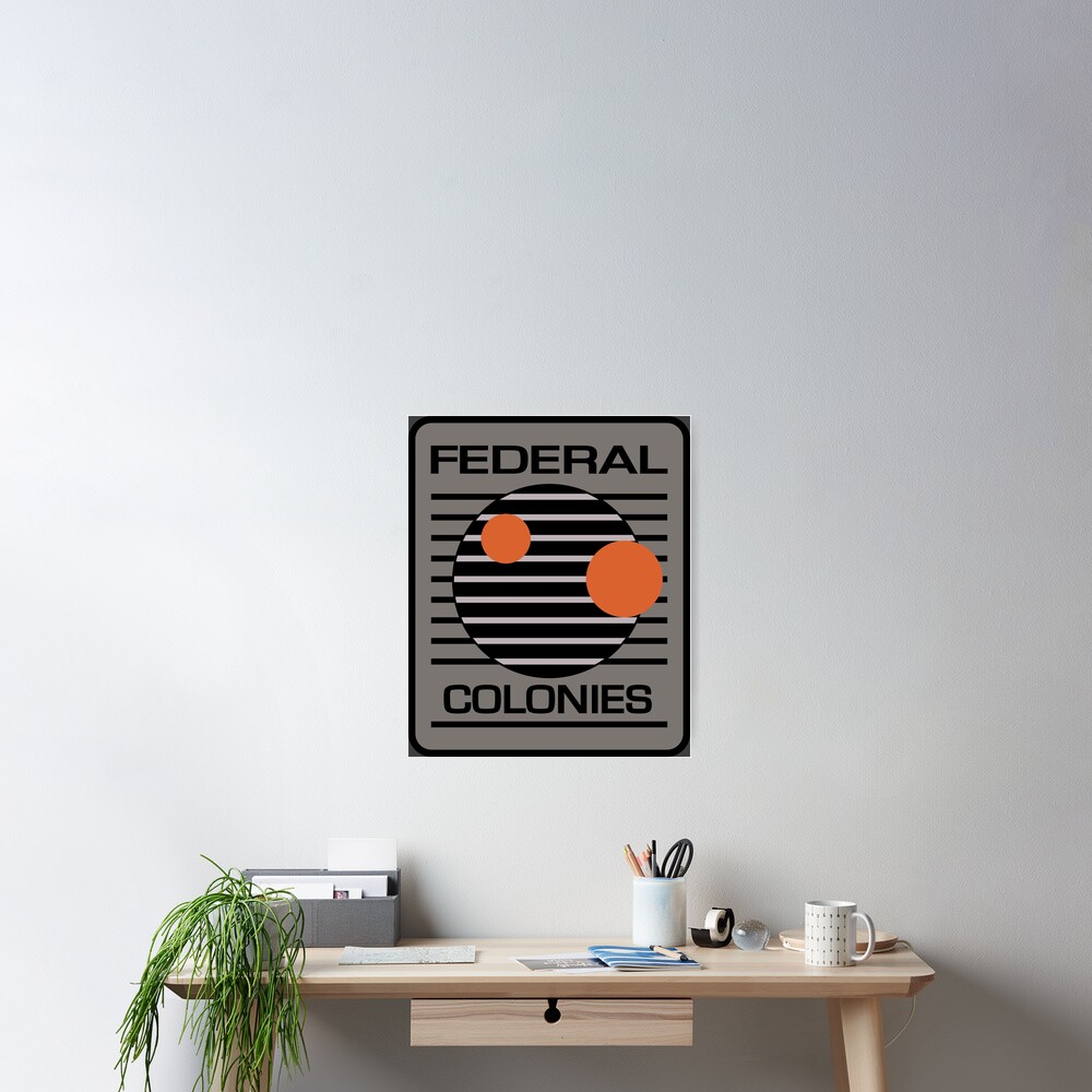 "Total Recall Federal Colonies Mars Martian Logo Sign" Poster by ...