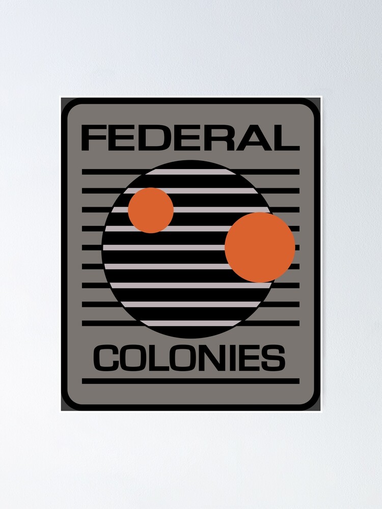 "Total Recall Federal Colonies Mars Martian Logo Sign" Poster by ...