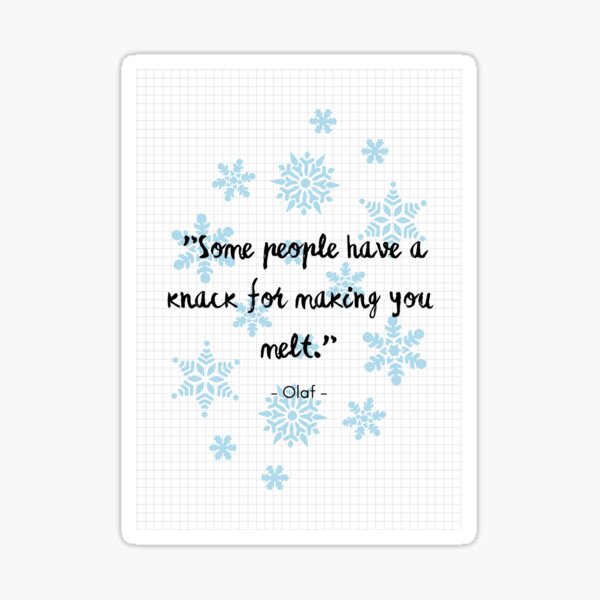 "Quote from the snow queen" Sticker for Sale by Lapetiteredac | Redbubble